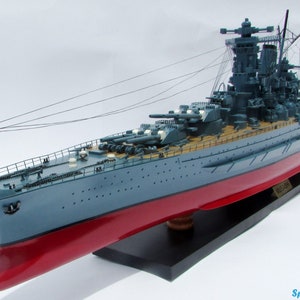 Musashi Battleship Model 47.2″ - Musashi War Ship Model - Business Gift ...