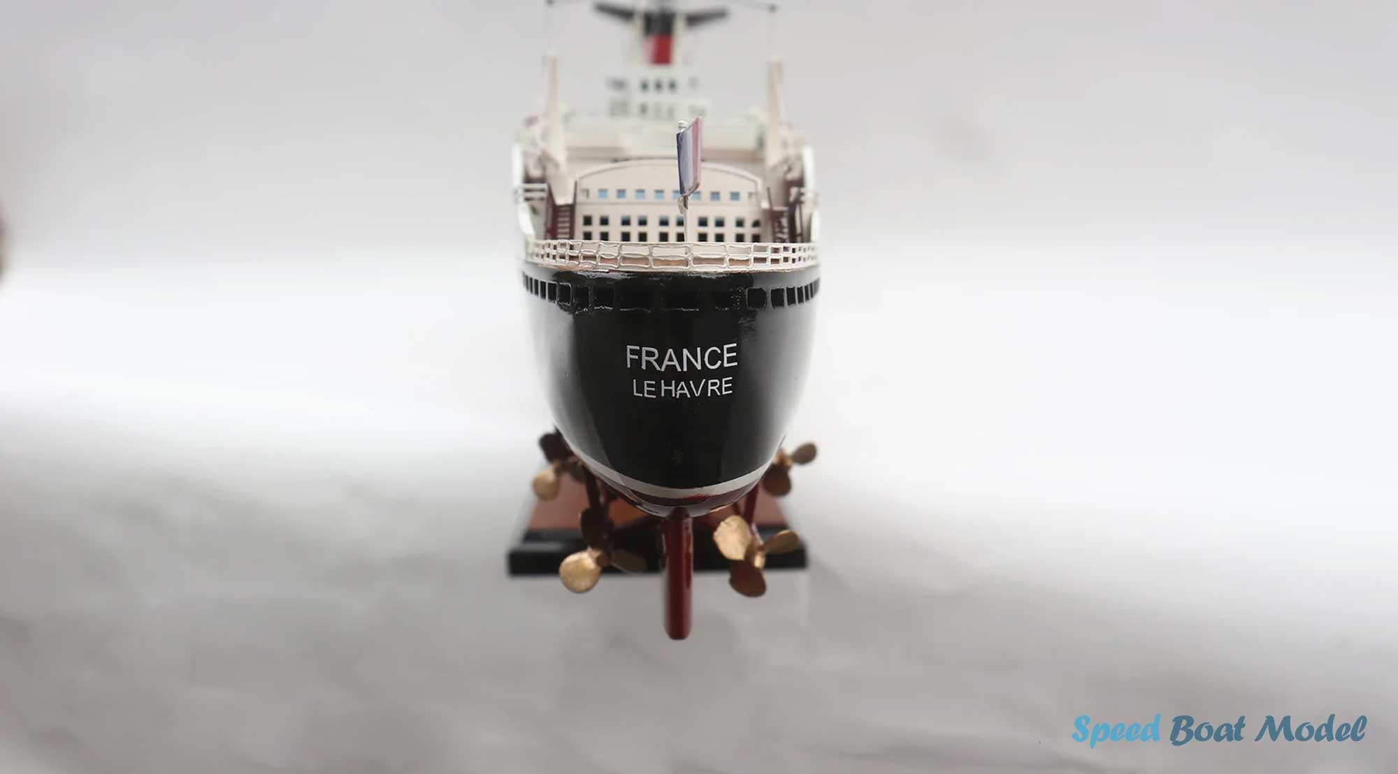 SS France Cruise Ship Model 40.55 France Ocean Liners Model Handicraft ...