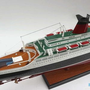 SS France Cruise Ship Model 40.55": France Ocean Liner Handicraft - Etsy