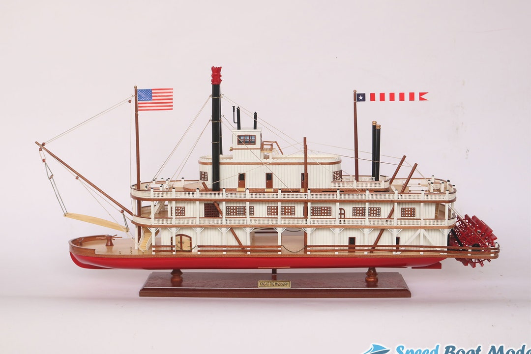 King of the Mississippi River Boat Model 31.4" - Mark Twain Riverboat ...