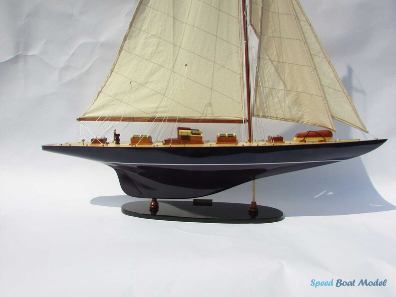 Endeavour Painted Sailing Boat Model 19.6" - America Cup Collection ...