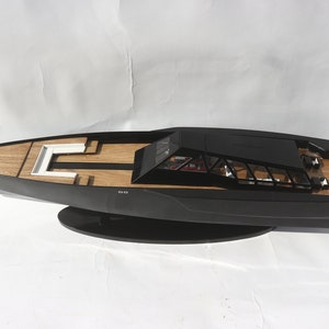 Wally Power 118 Black Modern Yacht Model 36.2" - Home Decoration - Etsy