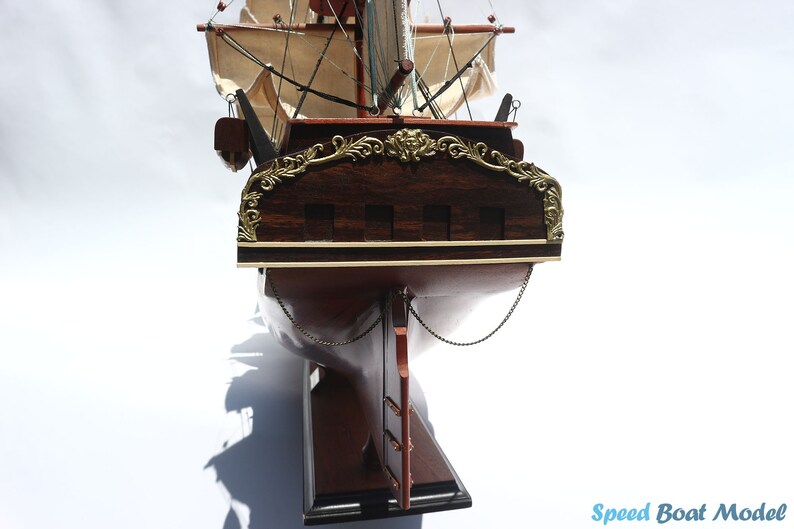 Uss North Carolina Tall Ship Model - Boat Handicrafts - Business Gift ...
