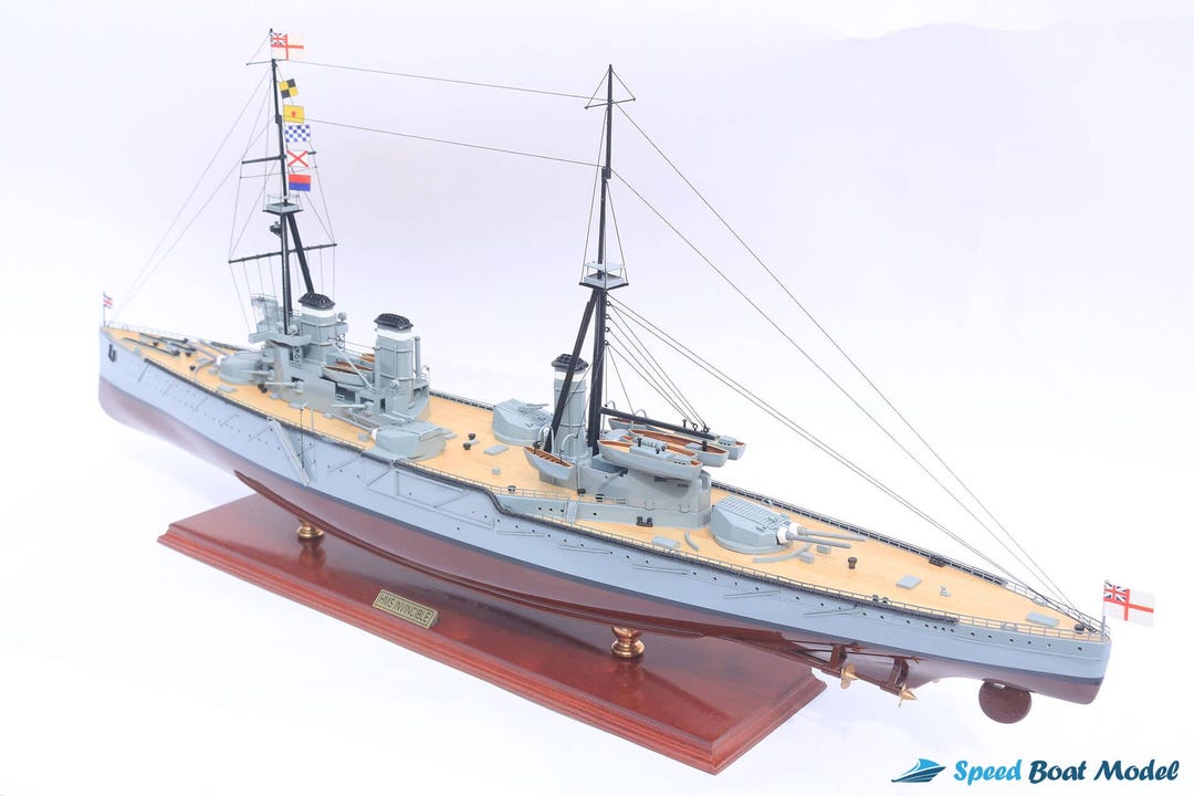 HMS Invincible 1907 Battleship Model: 40.1" Wooden Warship - Etsy