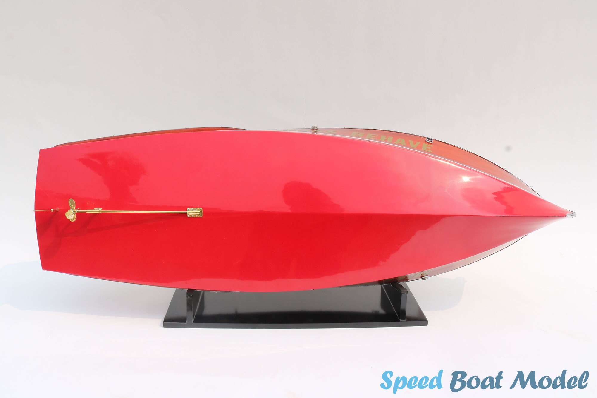 Miss Behave Riva Speed Boat Model: 31.4" Holiday Decor - Etsy