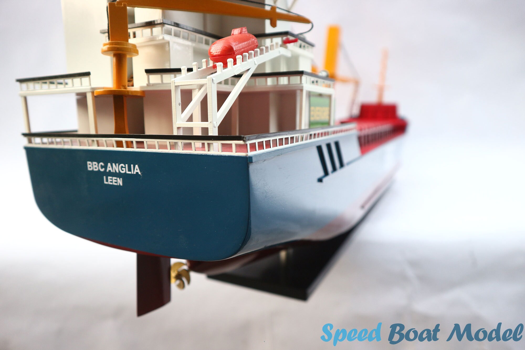 BBC Break Bulk Commercial Ship Model 39.4 BBC Break Bulk Container Ship Mode Holiday Decoration ...
