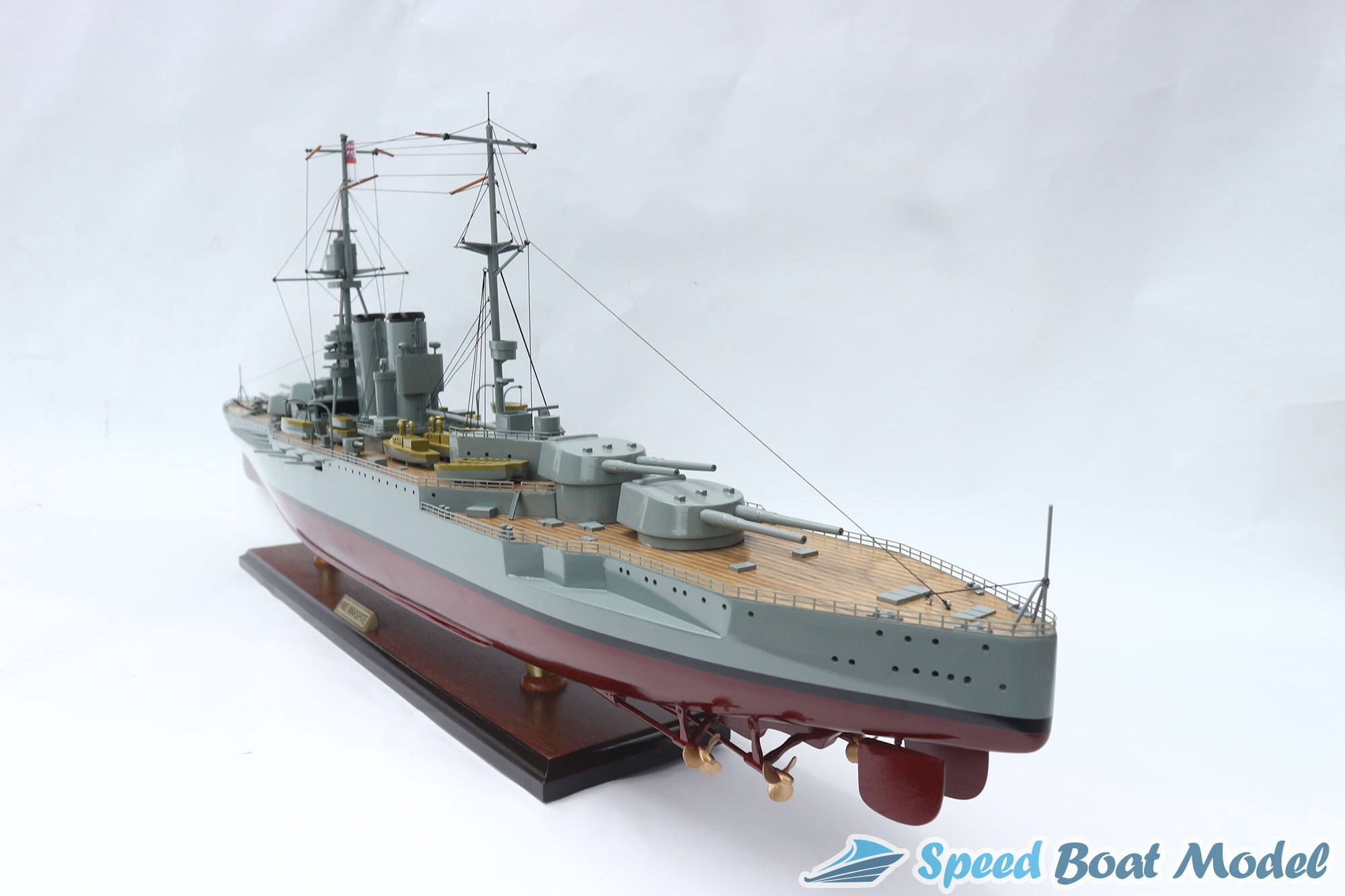 HMS Warspite Battleship Model 39.4" - Handcrafted Warship Replica - Etsy