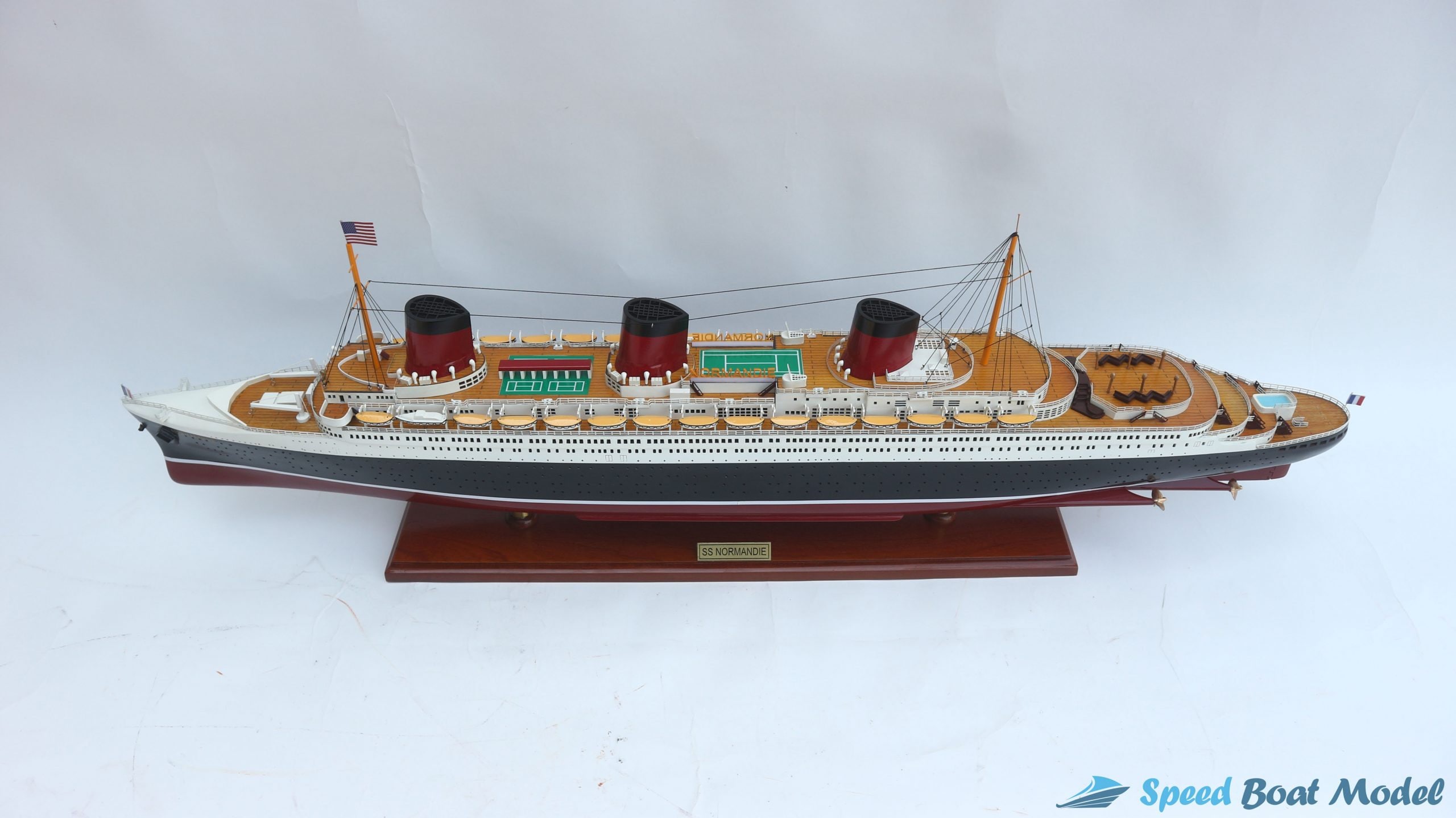 SS Normandie Cruise Ship Model 32.28" - SS Normandie Ocean Liners Model ...