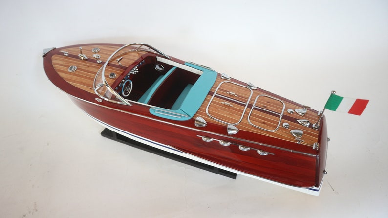 Riva Tritone Classic Speed Boat Model 34.2" - Italian Wood Boat - Etsy