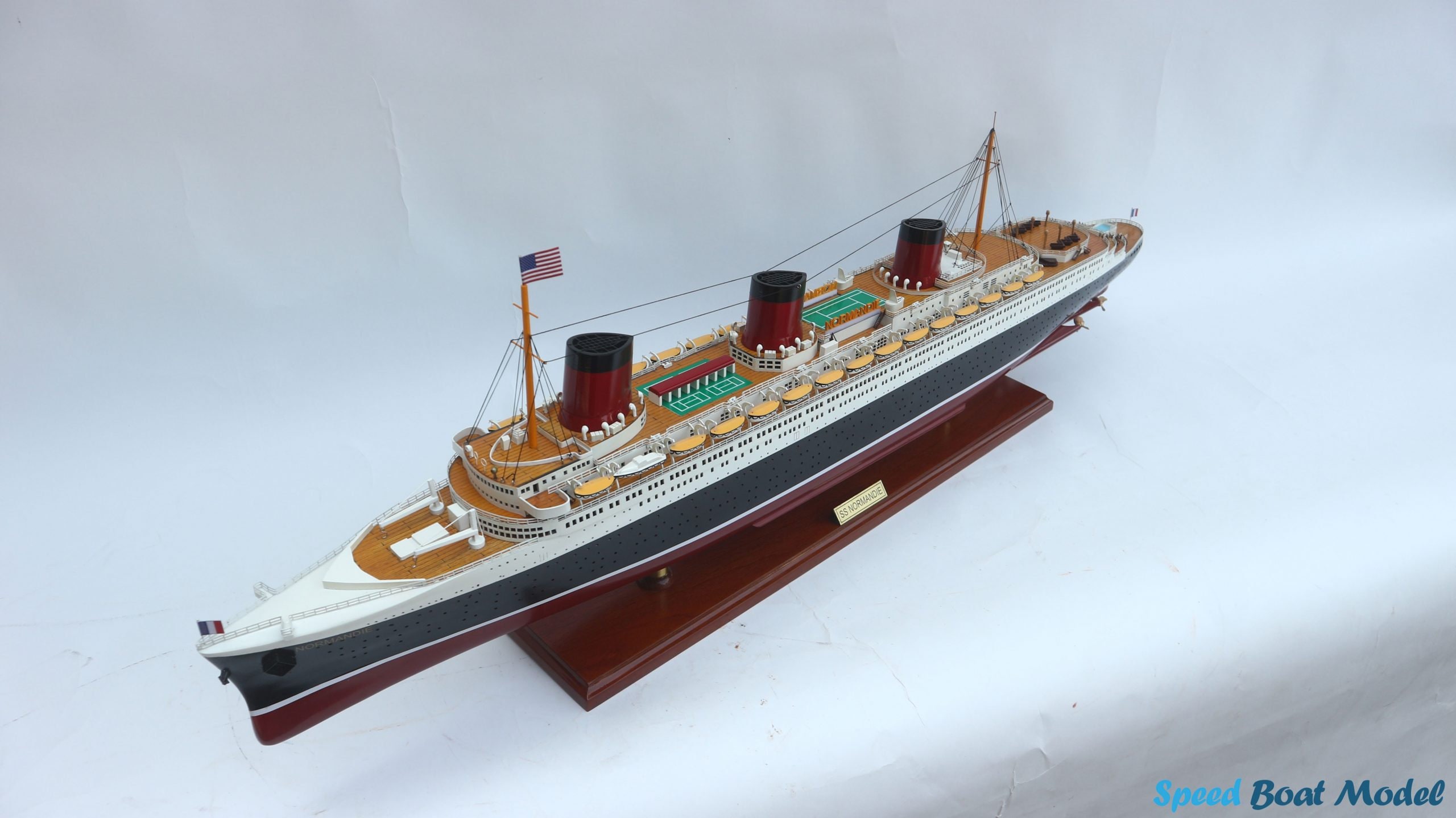 SS Normandie Cruise Ship Model 32.28" - SS Normandie Ocean Liners Model ...