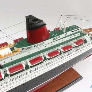 SS France Cruise Ship Model 40.55": France Ocean Liner Handicraft - Etsy