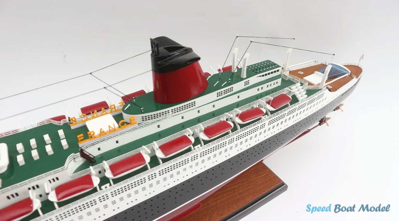 SS France Cruise Ship Model 40.55": France Ocean Liner Handicraft - Etsy