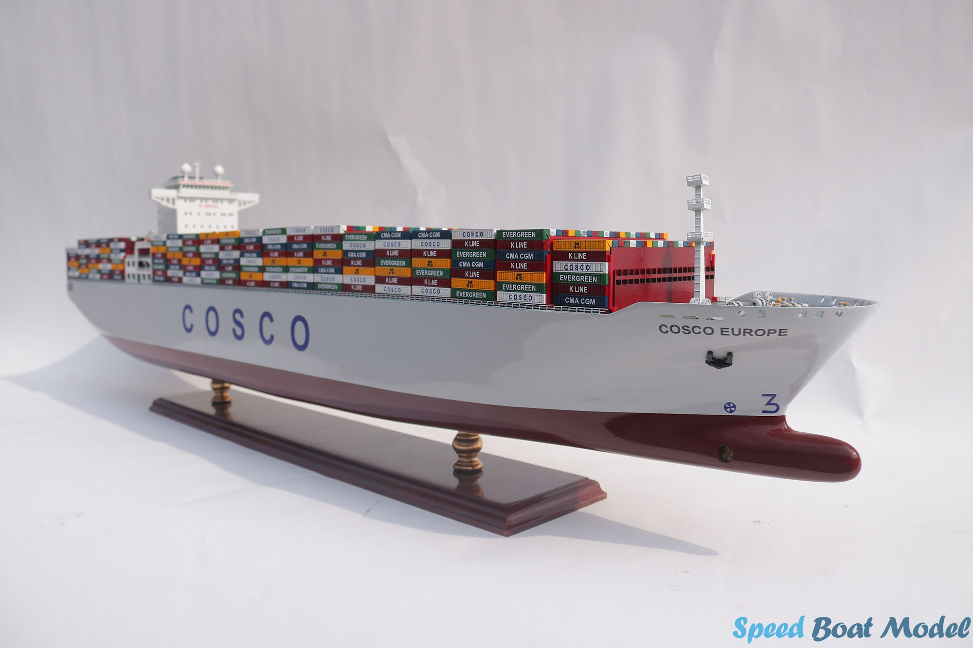 Cosco Europe Commercial Ship Model 39.3″ - Cosco Europe Container Ship ...