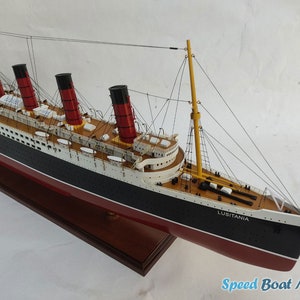 RMS Lusitania Ocean Liner Model 39.4" - RMS Lusitania Cruise Ship Model ...