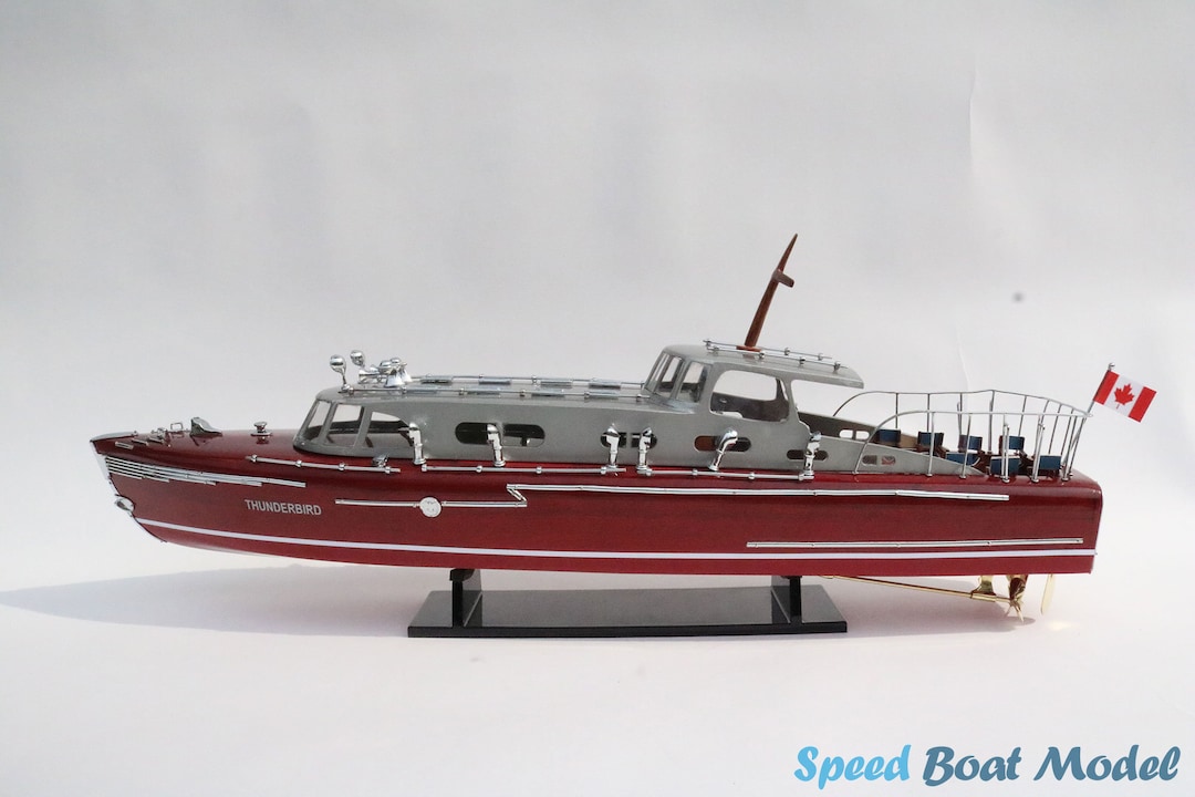 Hacker Craft Thunderbird 1939 Speed Boat Model: 24.4" Handcrafted ...