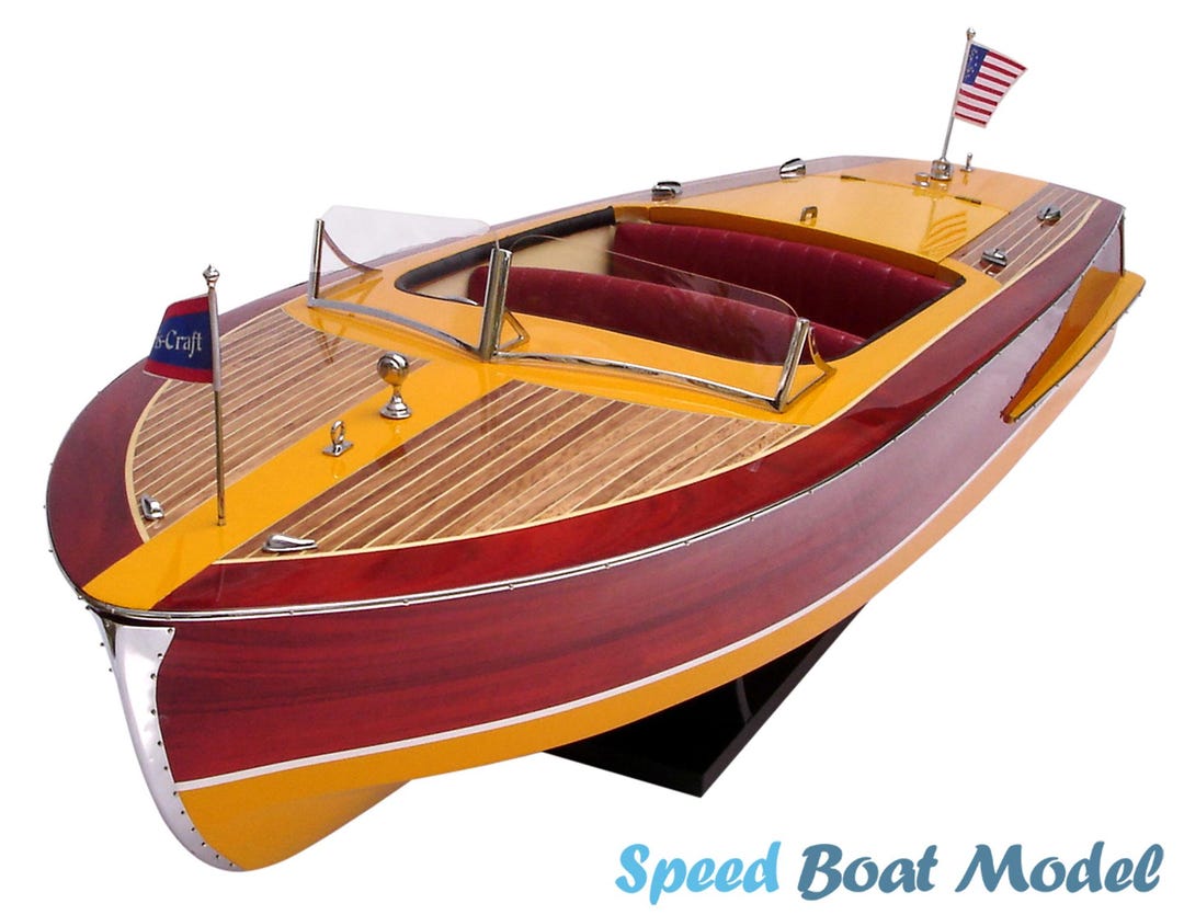 Chris Craft Riviera 1954 Model Boat: 36.2" Classic Speedboat ...