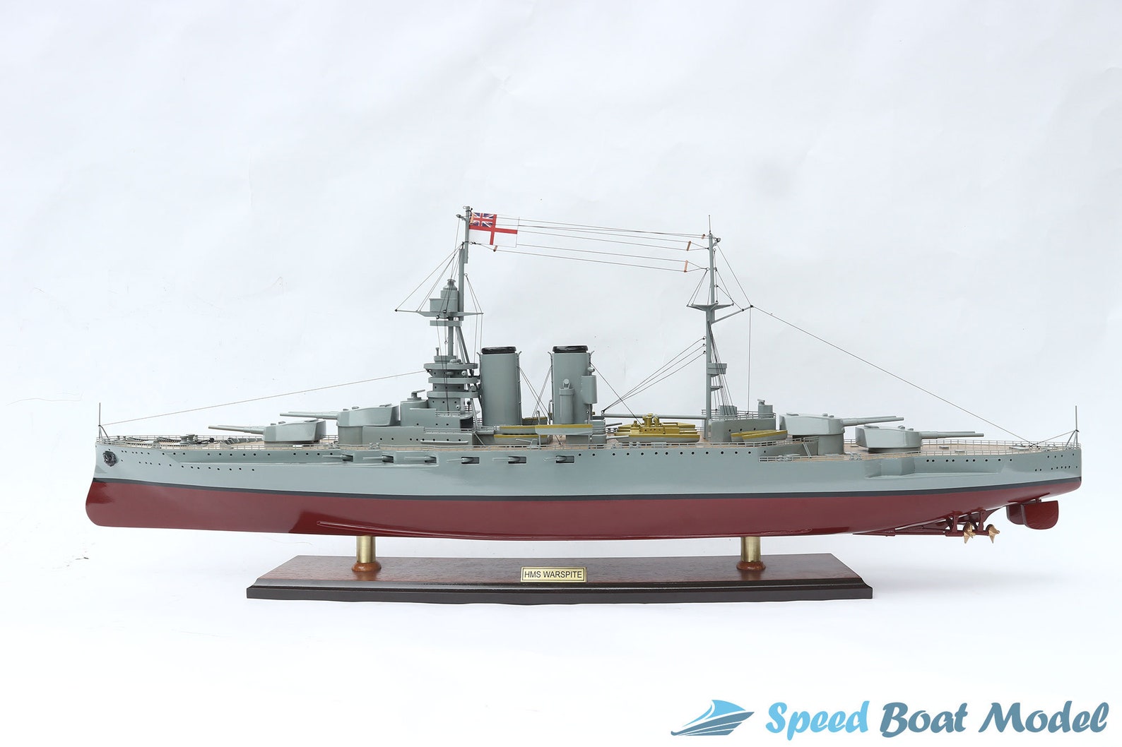 HMS Warspite Battleship Model 39.4 HMS Warspite Warship Model Art ...
