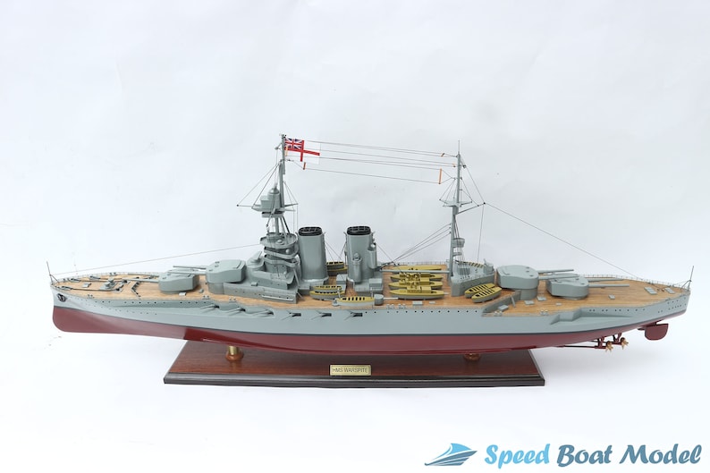 HMS Warspite Battleship Model 39.4″ - HMS Warspite Warship Model - Art ...