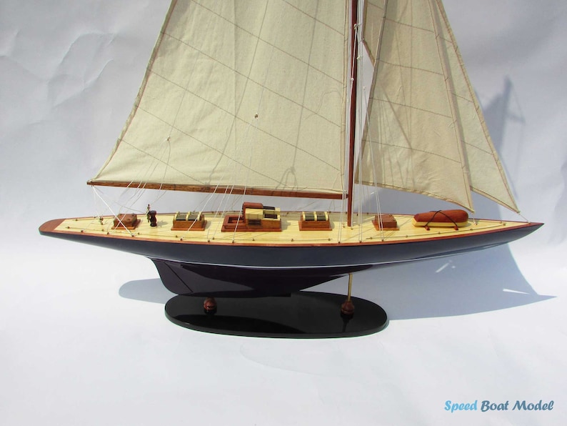 Endeavour Painted Sailing Boat Model 19.6" - America Cup Collection ...