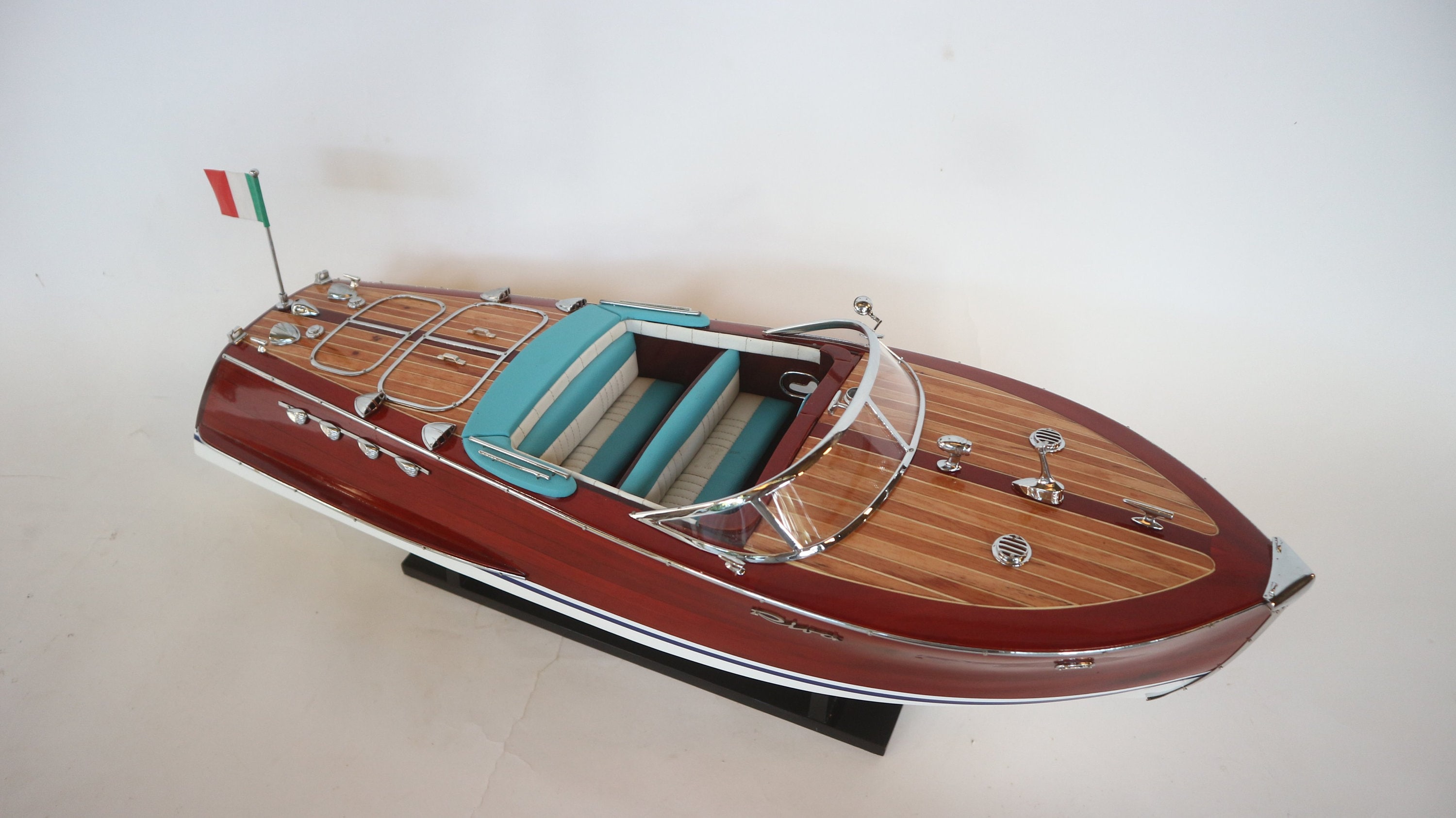 Riva Tritone Classic Speed Boat Model 34.2" - Italian Wood Boat - Etsy