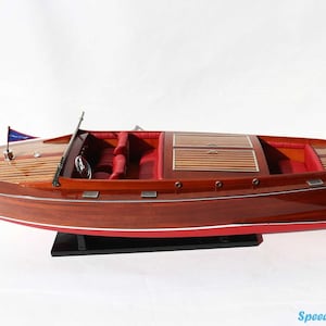 Chris Craft Runabout Speed Boat Model 24.4" - Riva Boat Model - Holiday ...