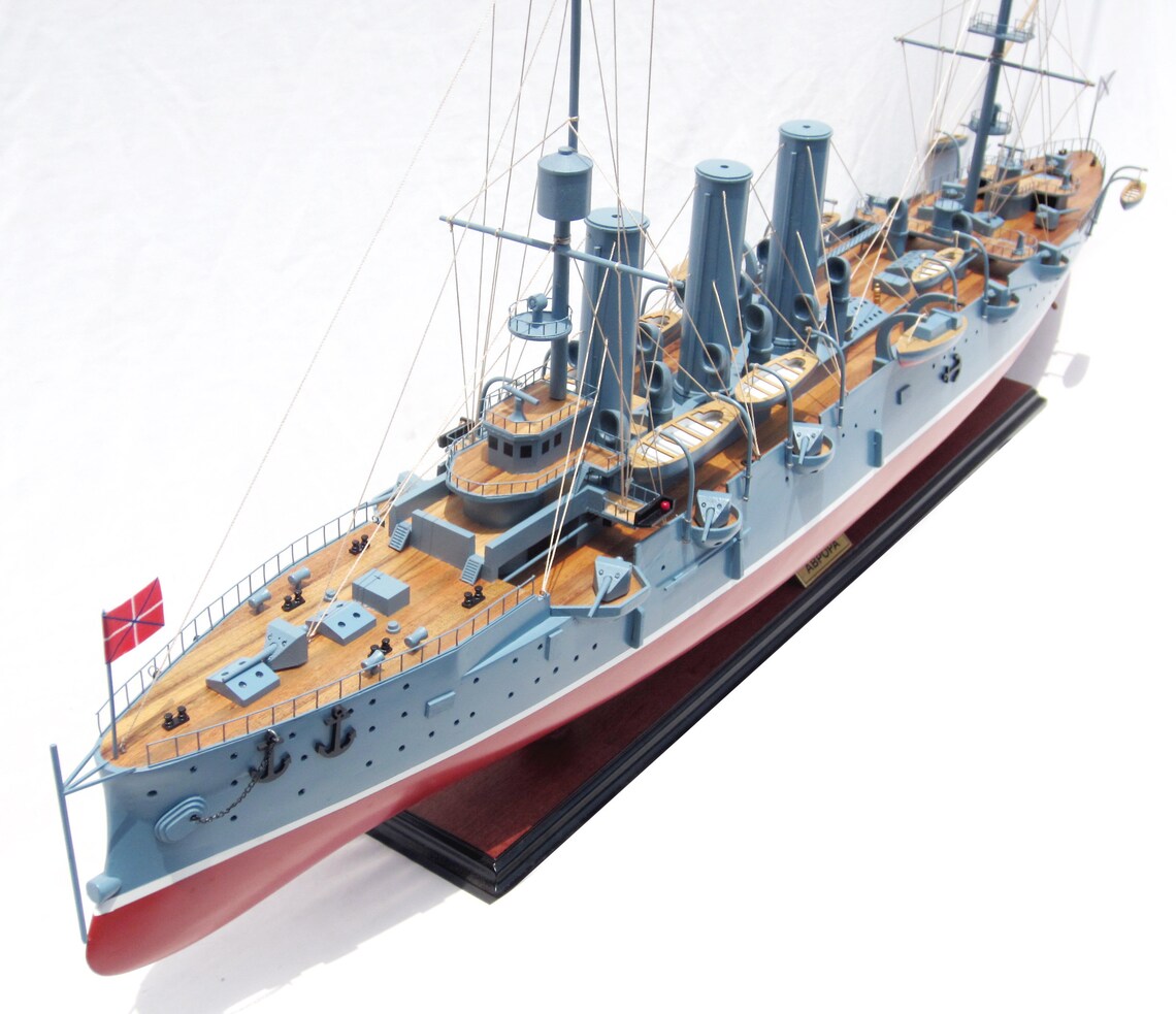 Cruiser Aurora Warship Model 40 Cruiser Aurora Battleship Model Boat ...