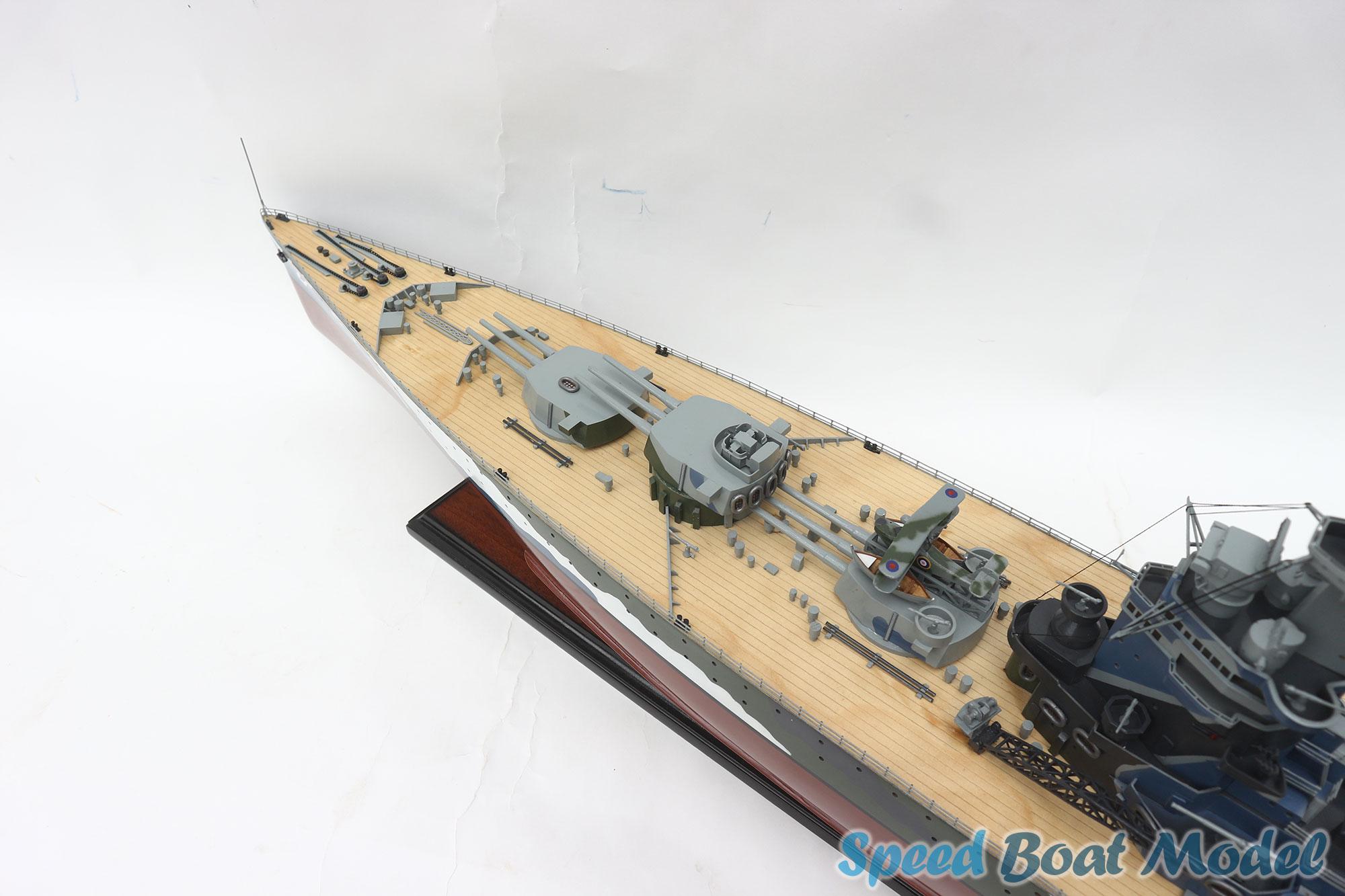 Hms Rodney Battleship Model 39.4″ - Hms Rodney Warship Model - Holiday ...