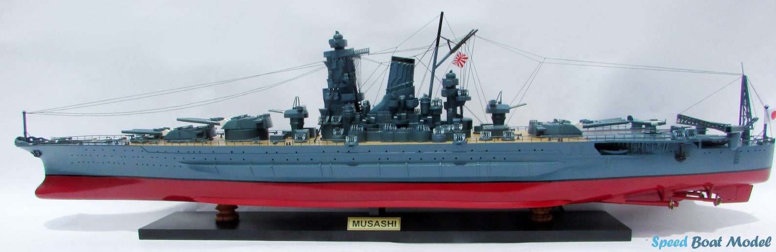 Musashi Battleship Model 47.2″ - Musashi War Ship Model - Business Gift ...