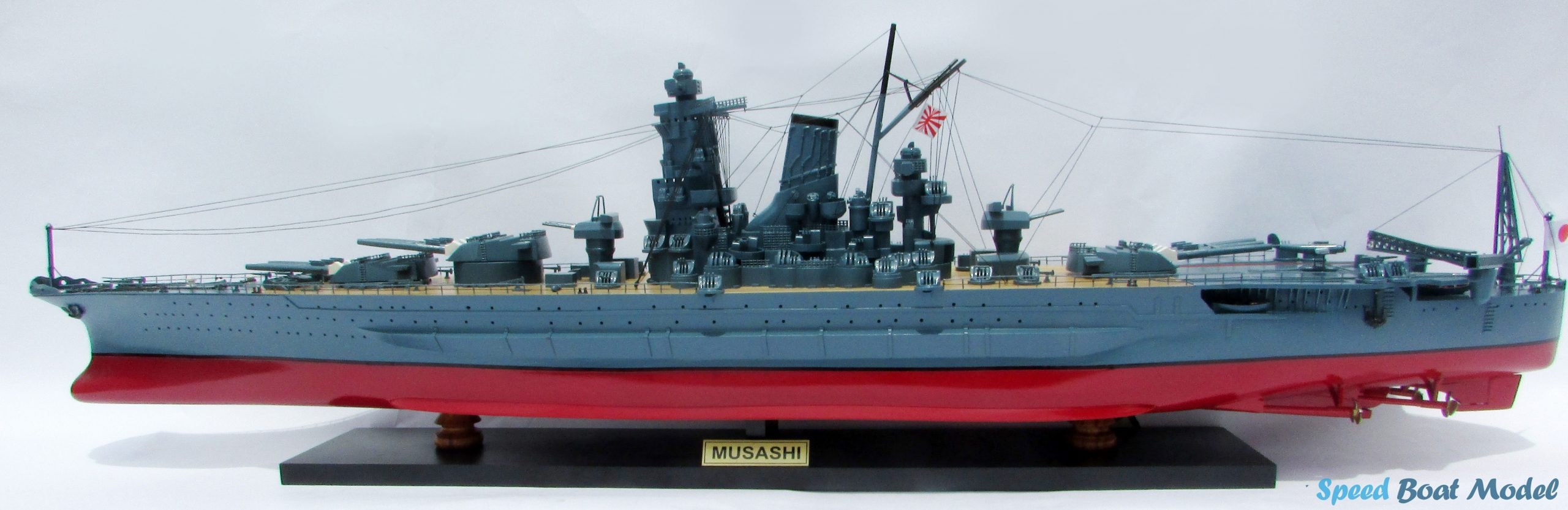 Musashi Battleship Model 47.2″ - Musashi War Ship Model - Business Gift ...
