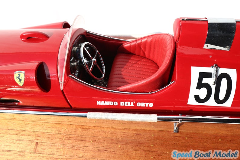 Ferrari Hydroplane Speed Boat Model: 1954 Natural Wood Finish, 35.4" - Etsy