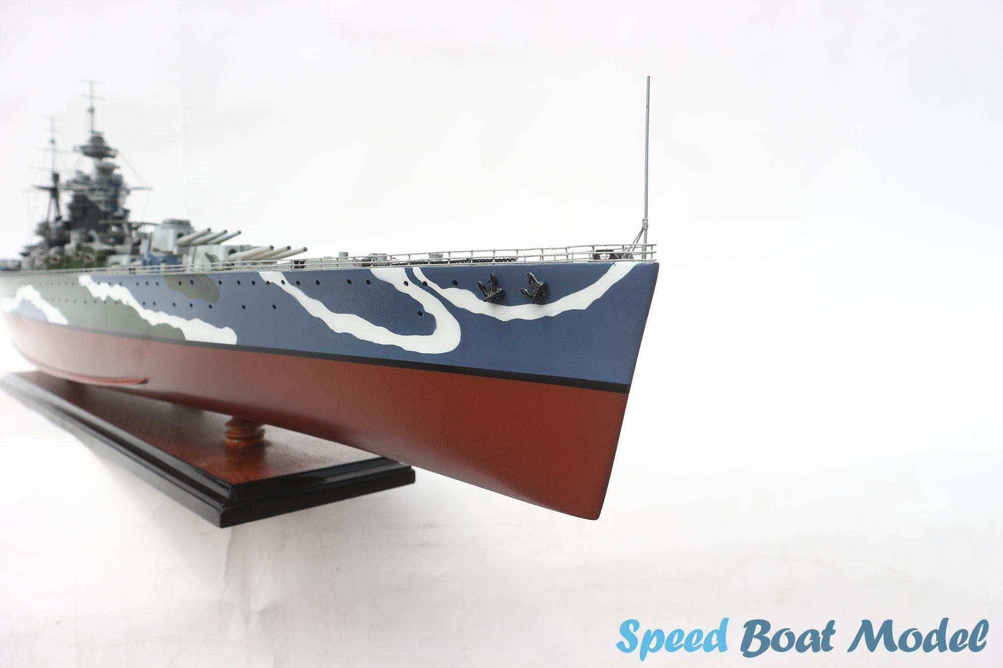 Hms Rodney Battleship Model 39.4″ - Hms Rodney Warship Model - Holiday ...