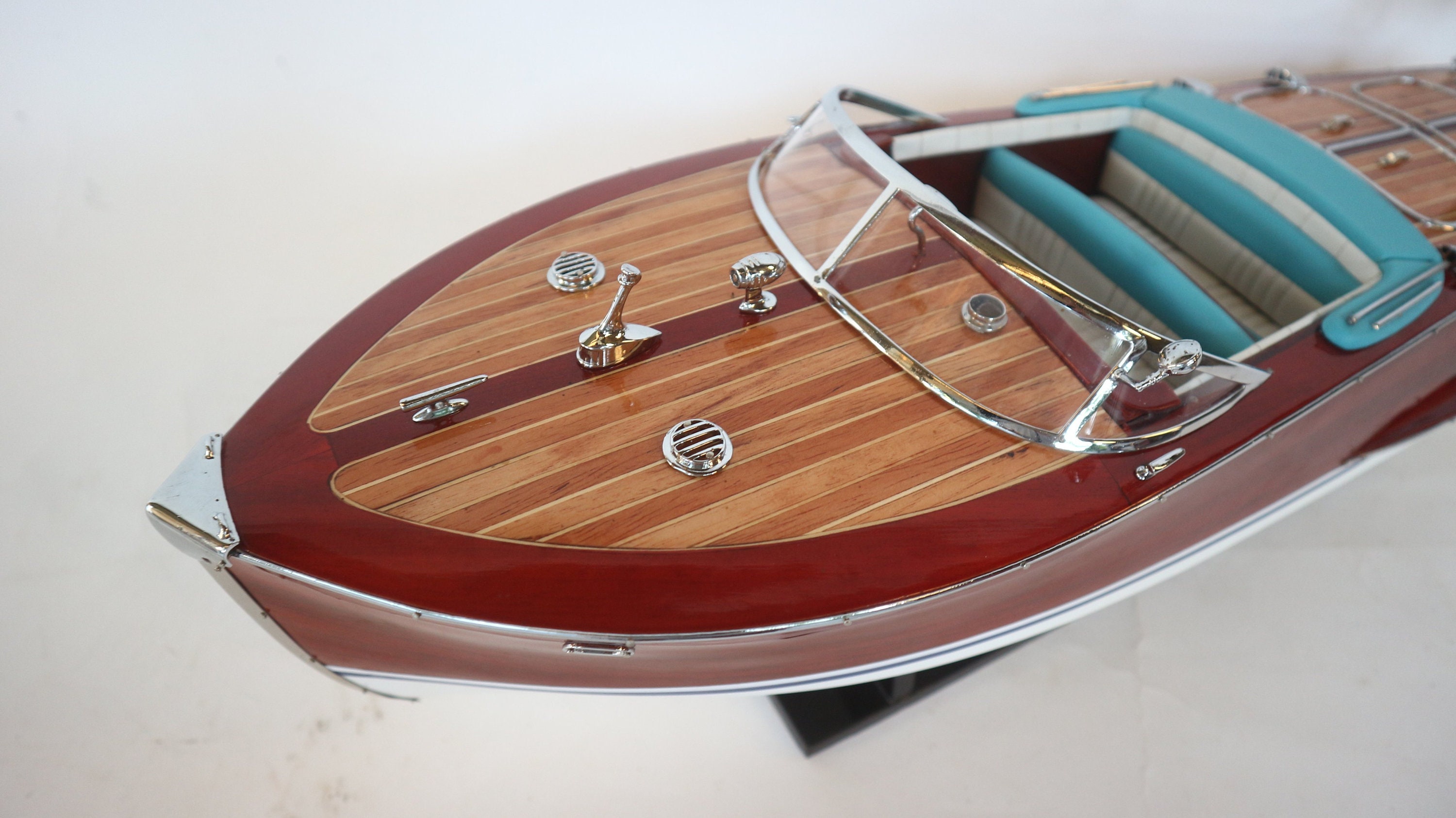 Riva Tritone Classic Speed Boat Model 34.2" - Italian Wood Boat - Etsy