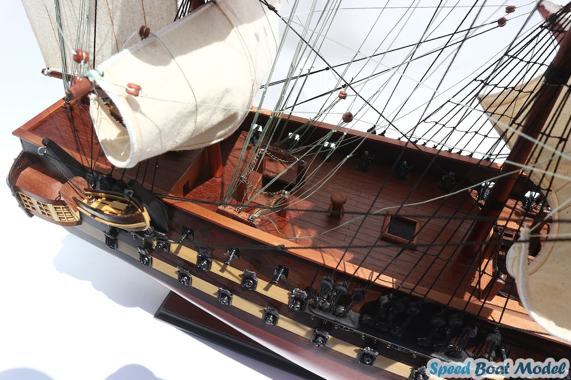 Uss North Carolina Tall Ship Model - Boat Handicrafts - Business Gift ...