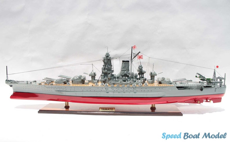 Yamato Japanese Battleship Model Lenght 47.2L Inches Warship Model ...