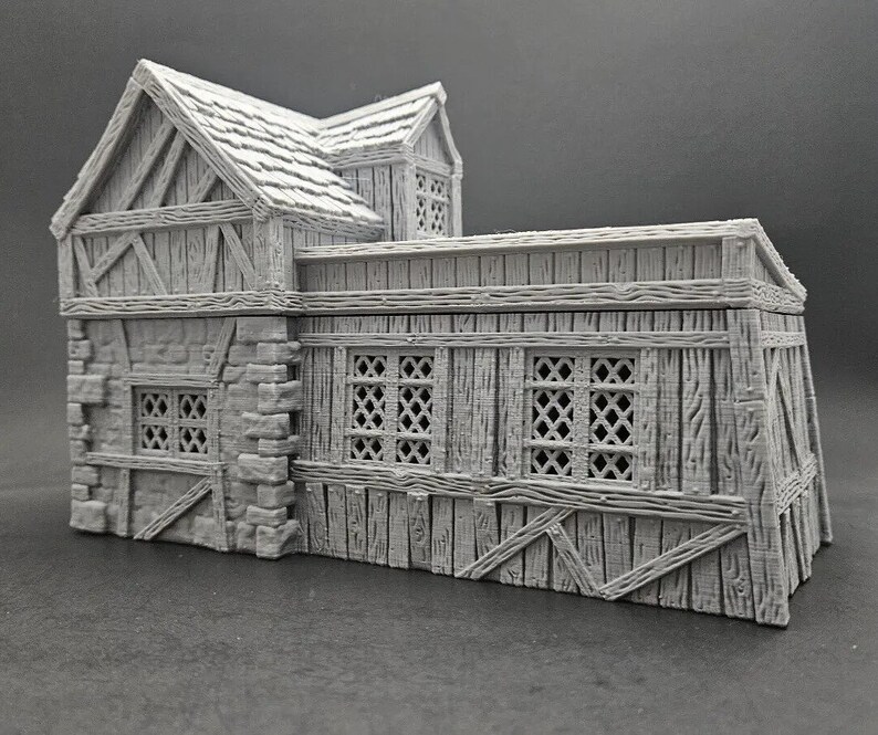 Leichheim 32mm Scale Slum Building 3 for D&D, Aos, RPG, Mordheim ...