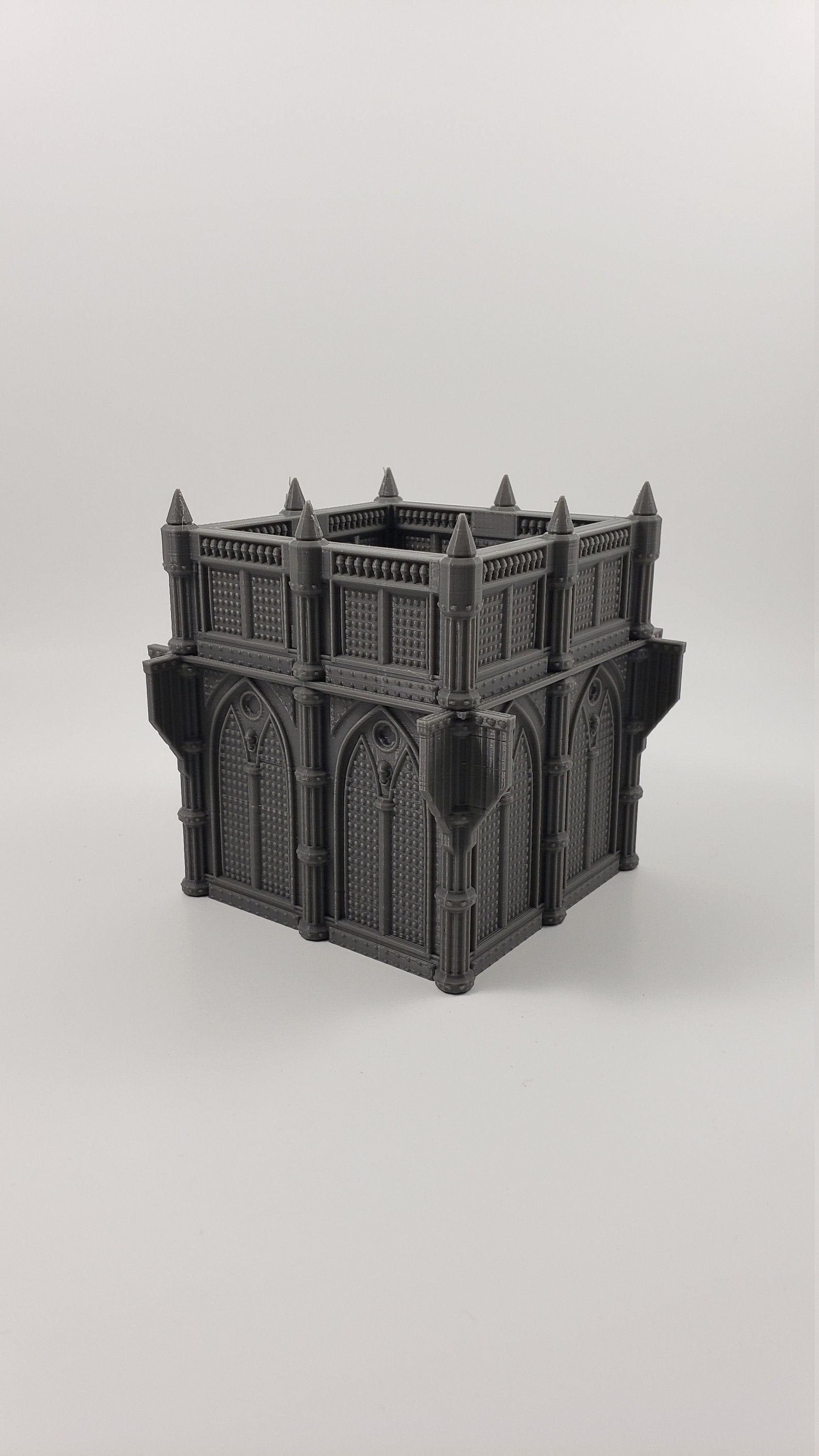 Cathedral Tower Dice Tower 3D Printed for D&D, Pathfinder, Warhammer ...