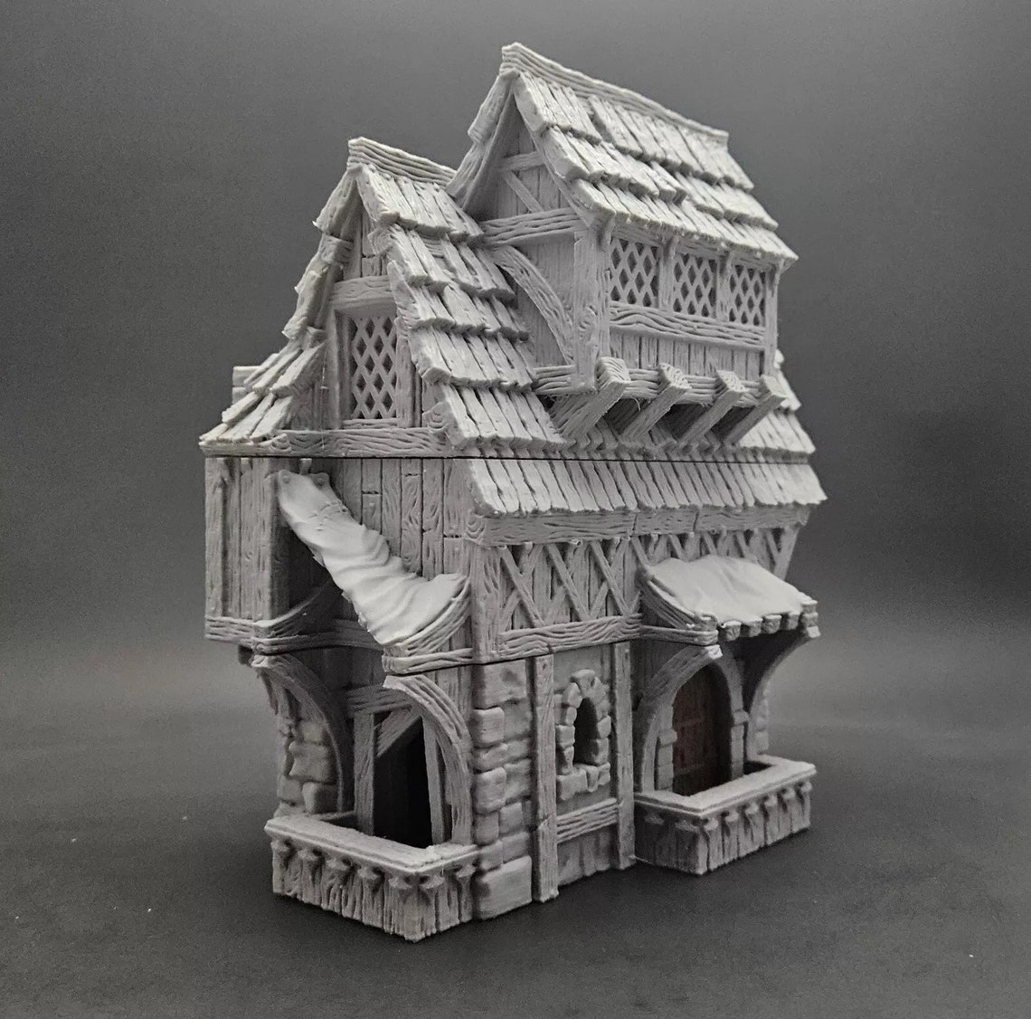 Leichheim 32mm Scale Merchant's House for D&D, Aos, RPG Mordheim ...
