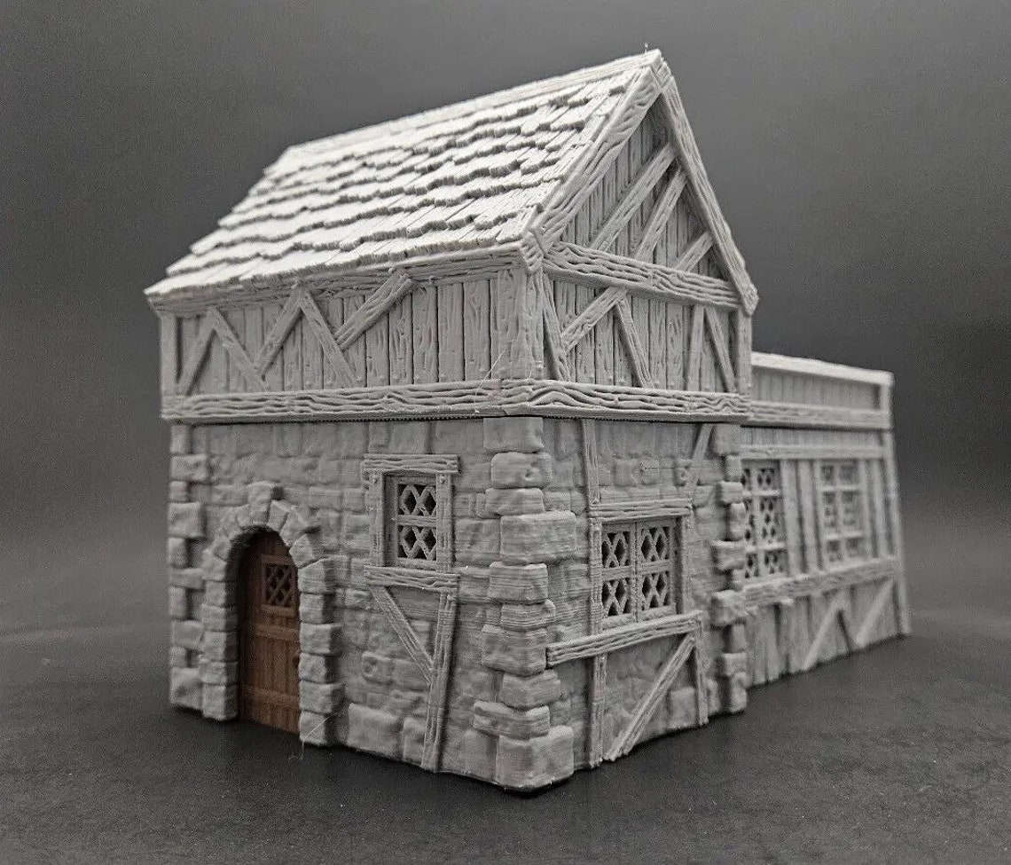 Leichheim 32mm Scale Slum Building 3 for D&D, Aos, RPG, Mordheim ...