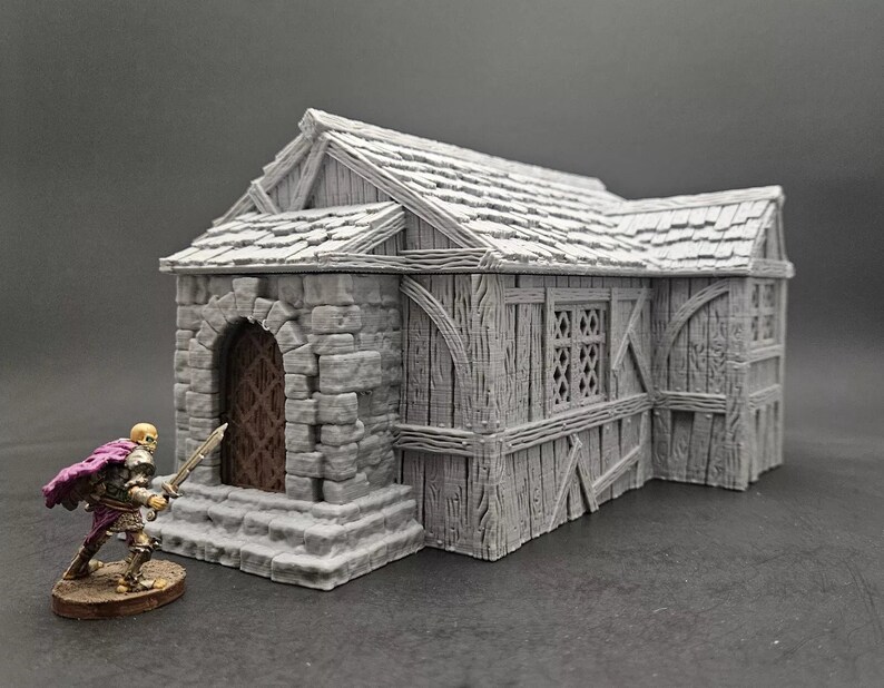 Leichheim 32mm Scale Slum Building 1 for D&D, Aos, RPG, Mordheim ...