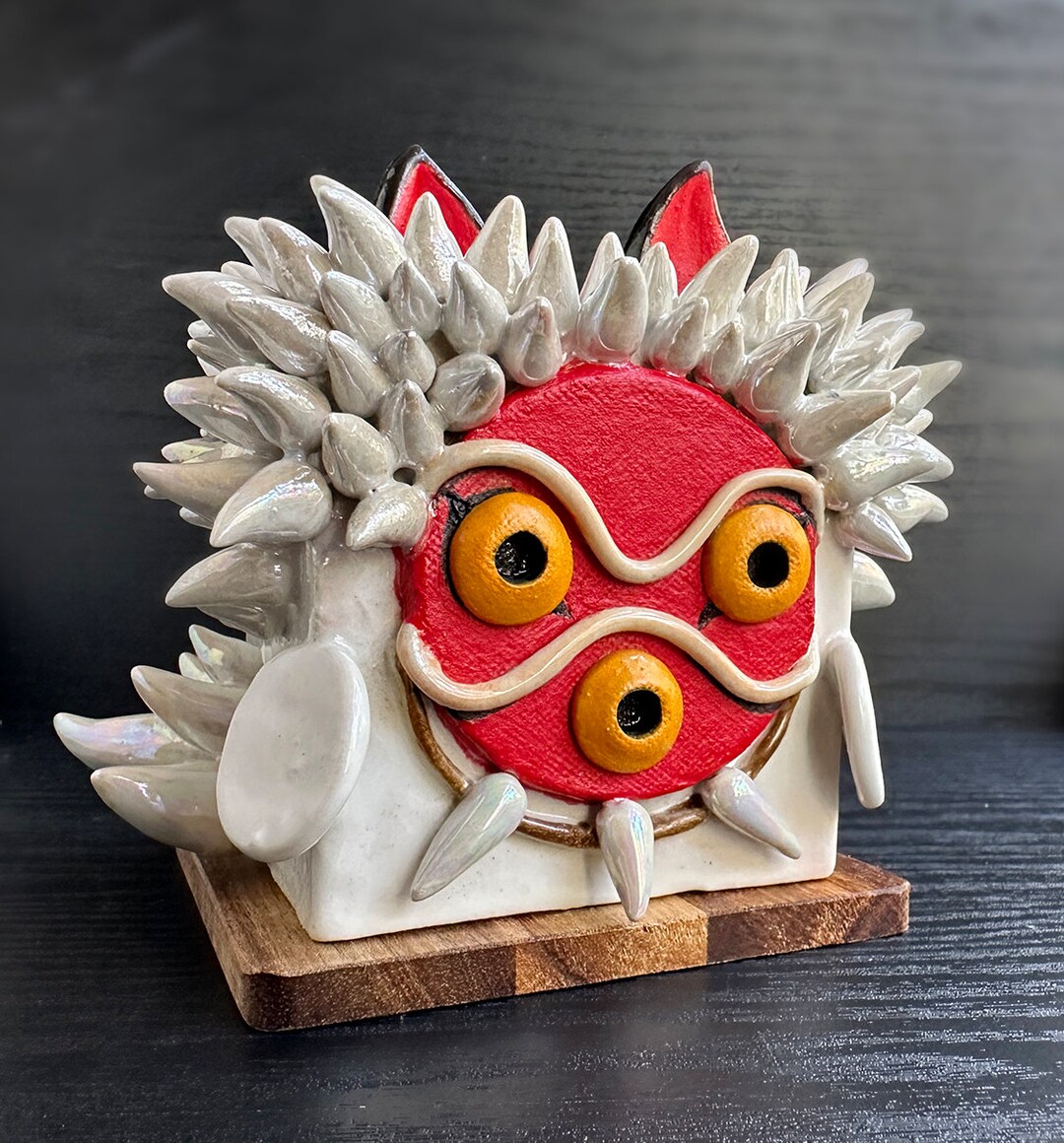 Magic Cube: Princess Mononoke Ceramic Figures Art Gallery Piece - Etsy