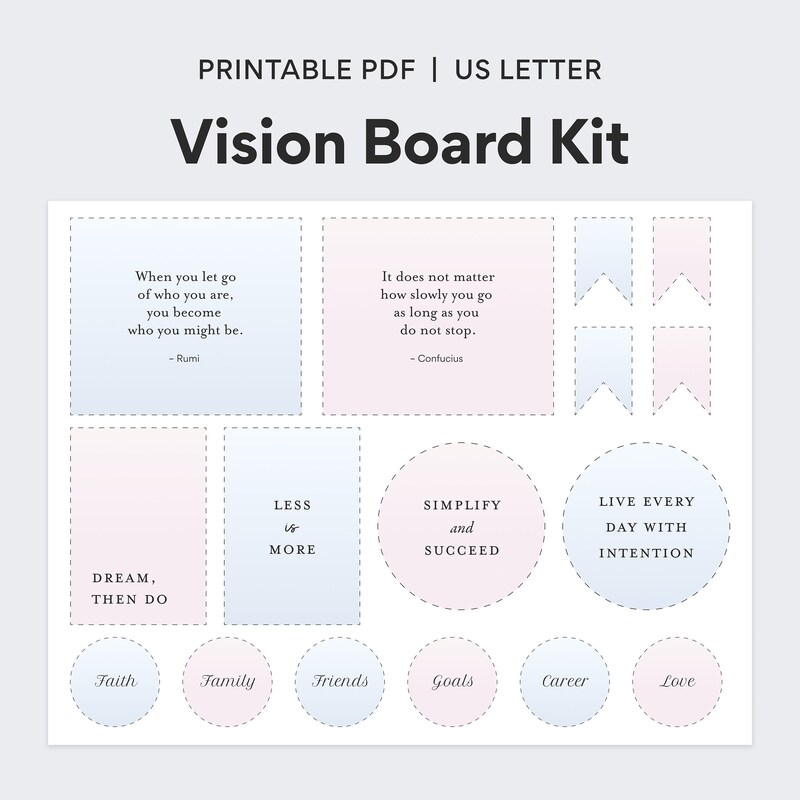 Vision Board Cutouts - Etsy