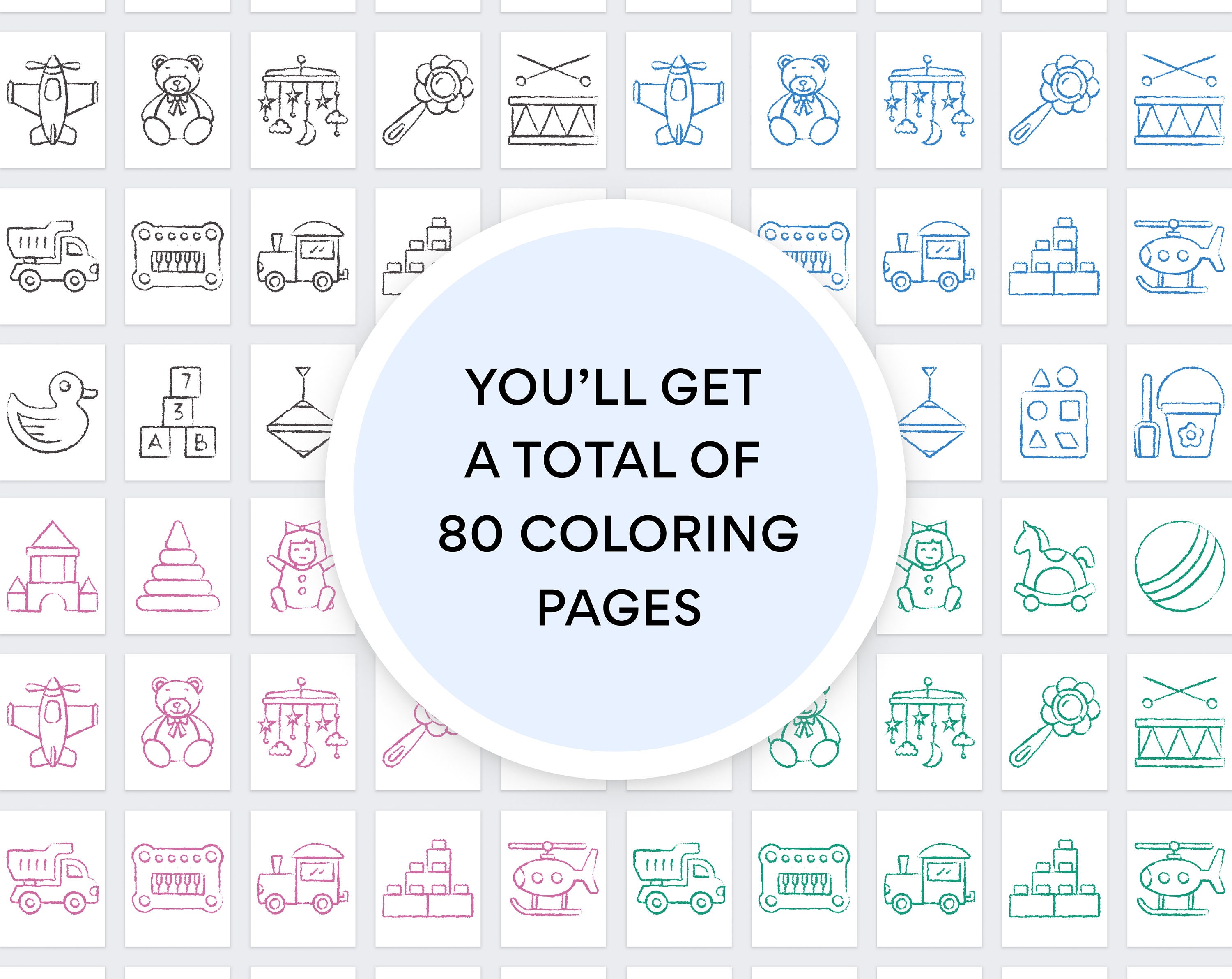 Toddler Coloring Pages Preschool Activity Summer Activities for Kids ...