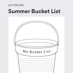 Summer Bucket List Printable - Family - Etsy