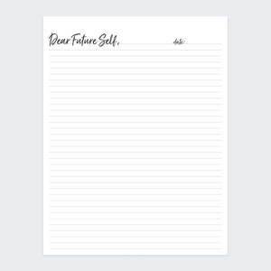 Letter to Future Self - PDF Printable - DIGITAL DOWNLOAD - Etsy