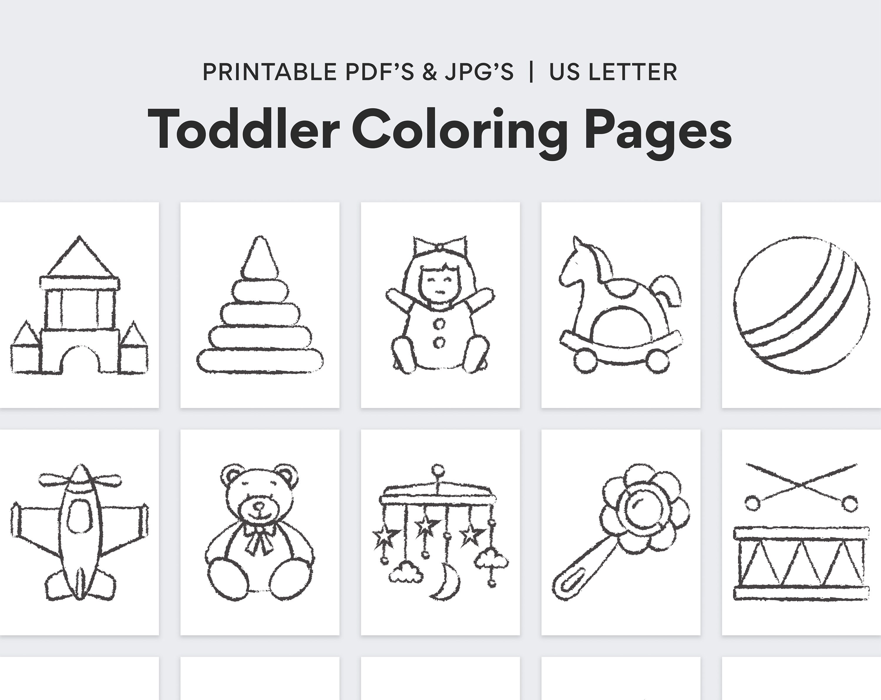 Toddler Coloring Pages - Preschool Activity - Summer Activities for ...