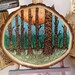 Enchanted Forest: Woodburning and Painting on a Big Slice of Wood ...