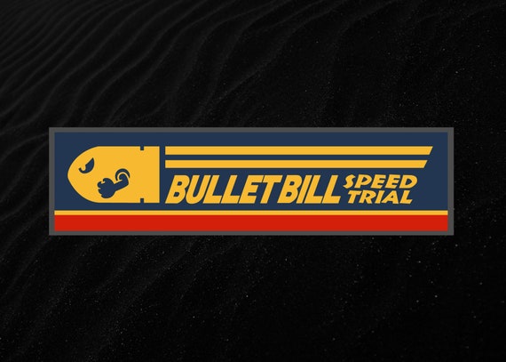 Mario Kart Bullet Bill Speed Trial Race Sponsor Vinyl Decal - Etsy ...