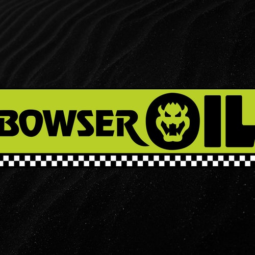 Mario Kart Bowser Oil Race Sponsor Vinyl Decal Bumper Sticker - Etsy ...