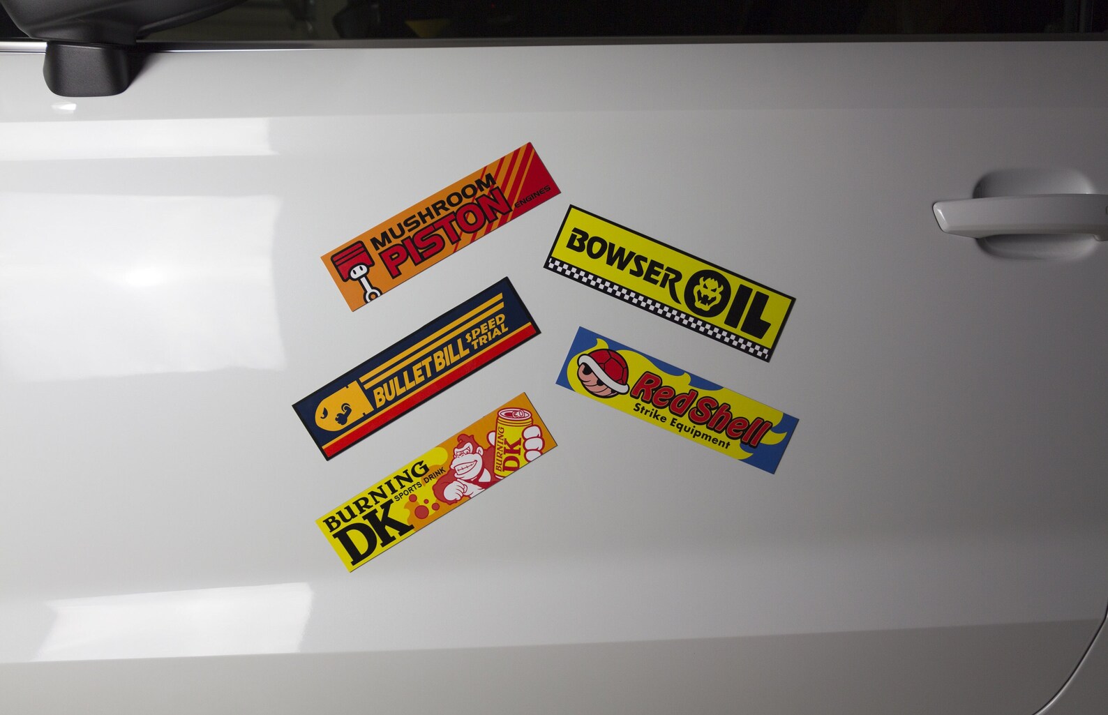Mario Kart Race Sponsors Magnetic Bumper Stickers - Etsy