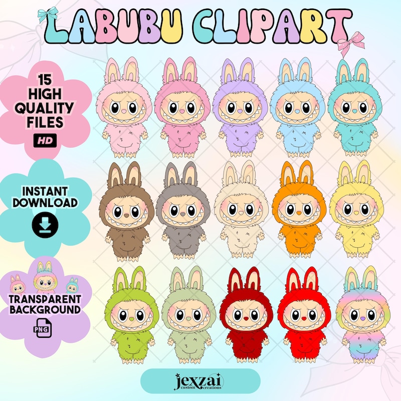 Labubu Clipart - Etsy